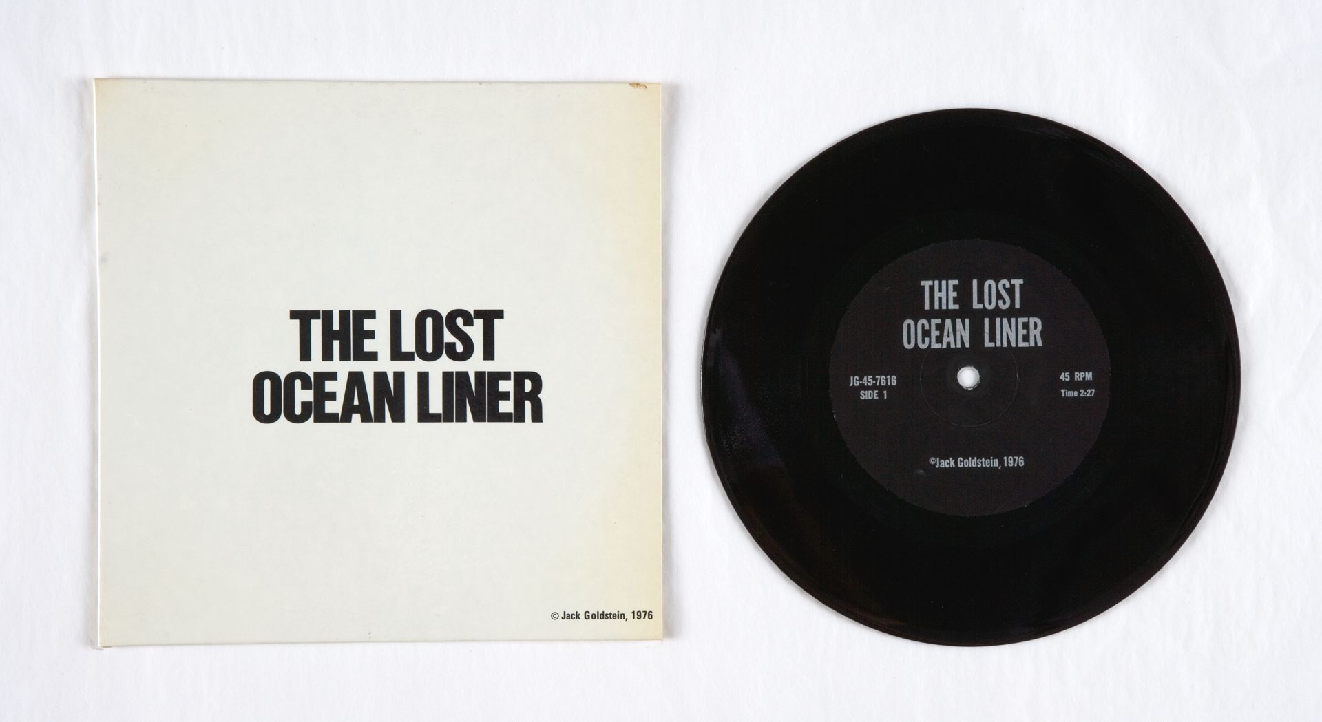The Lost Ocean Liner, 1976 | Jack Goldstein | MACBA Museum of ...