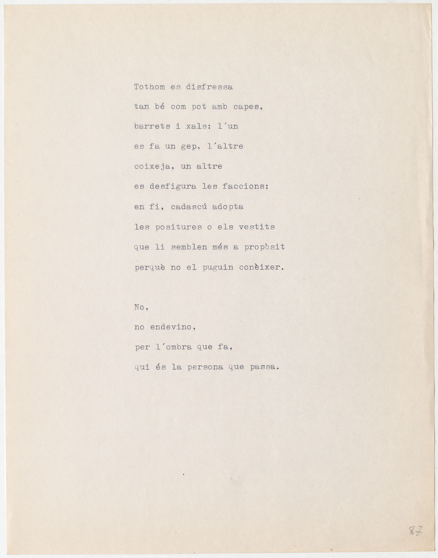 [Un poema en vers lliure] | MACBA Museo de Arte Contemporáneo de Barcelona